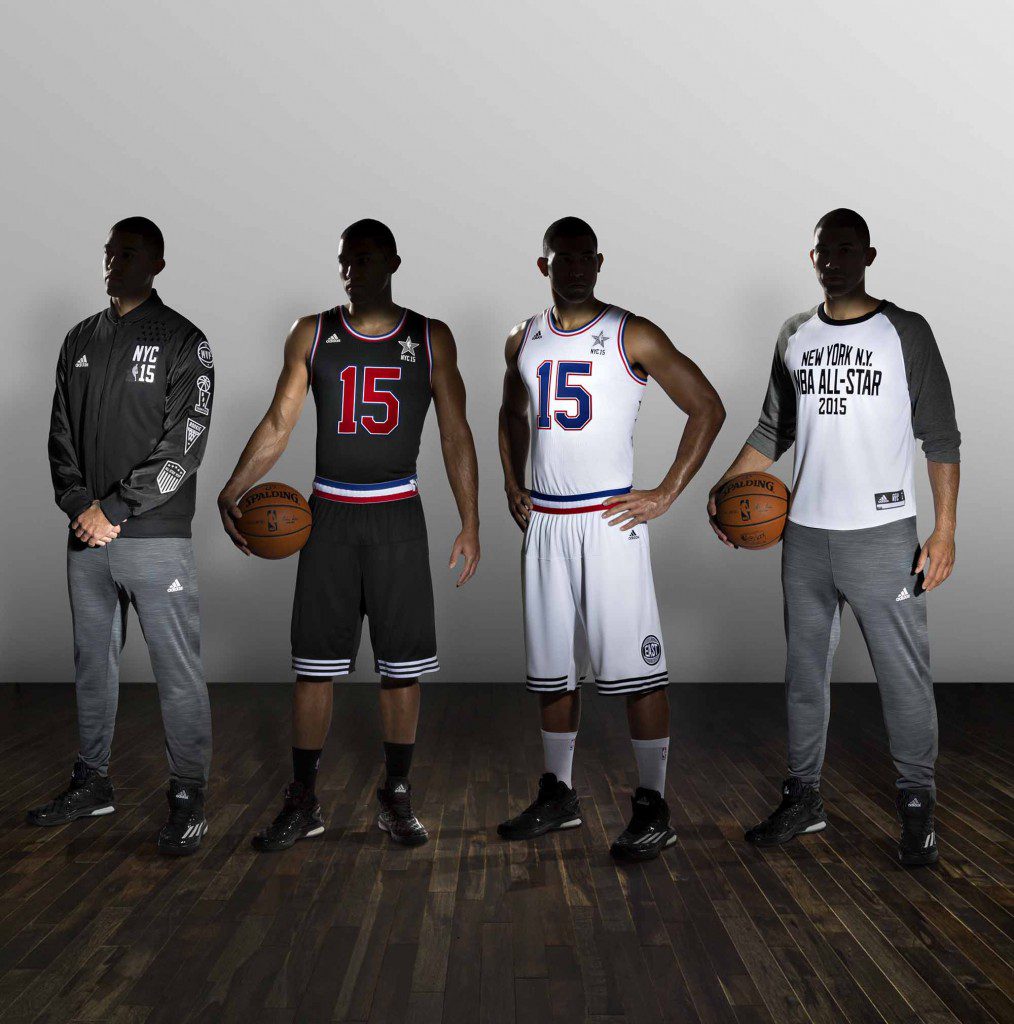 BMF Deluxe Debut: adidas Unveils 2015 NBA All-Star Uniforms - Hardwood ...